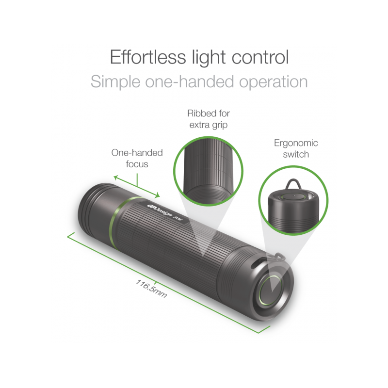 Køb GPDesign P36 Lygte Flash-Light 300 Lumens
